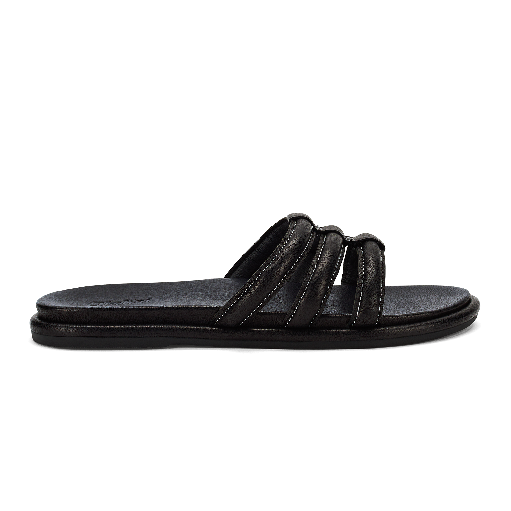 Tiare Slide Women’s Leather Slide Sandals - Black | OluKai – OluKai UK